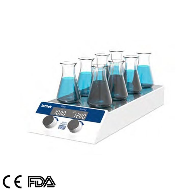 Magnetic Stirrer, Four Rows Multi-Position, MGS Series - Infitek